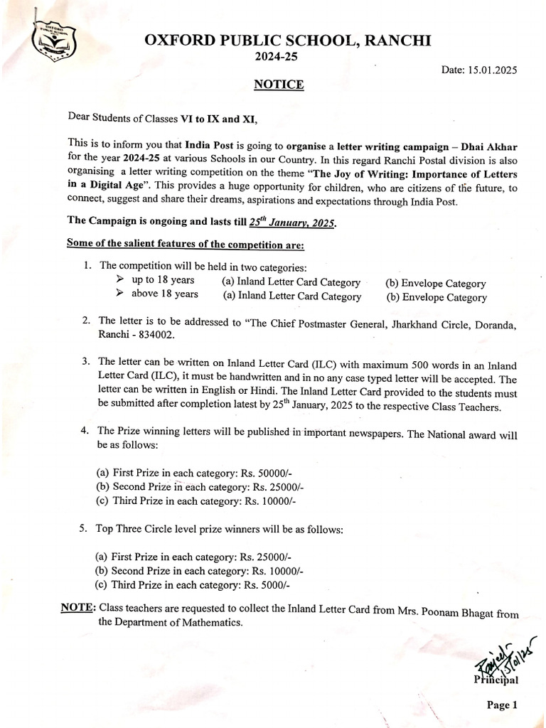 Letter Writing Campaign - Dhai Akhar | PDF