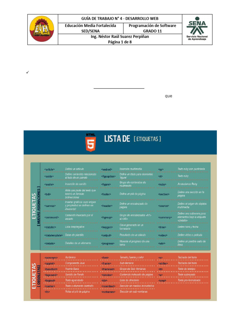 Guia 4 (ASP) - Desarrollo Web (HTML5) | PDF | Red mundial | Internet y web
