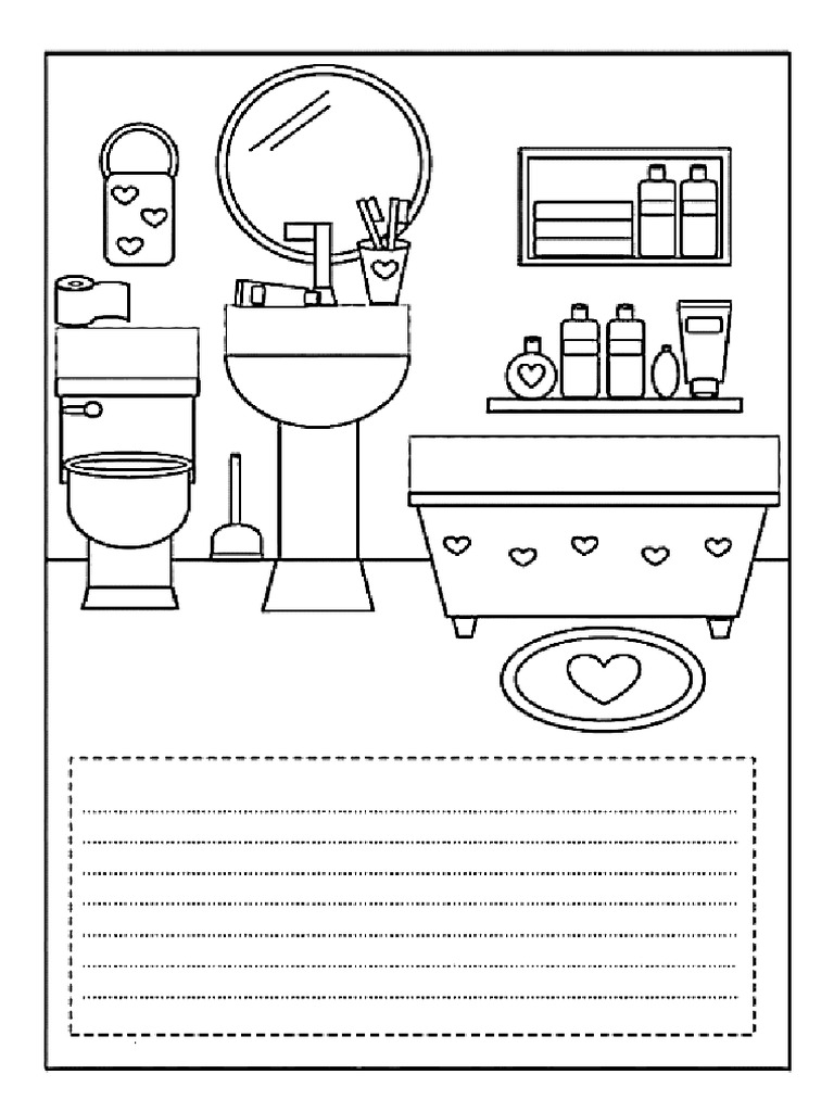 2nd Grade - Worksheet 18 My Bathoom Pop Up | PDF