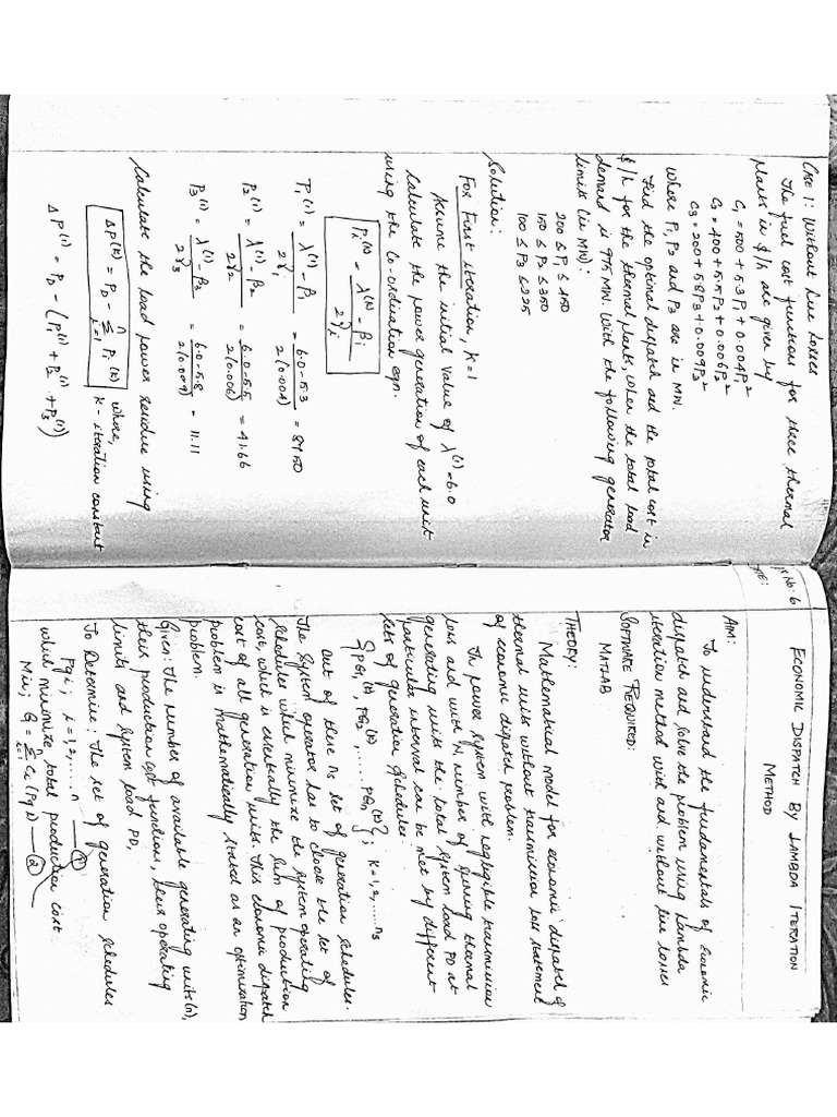 Economic dispatch | PDF