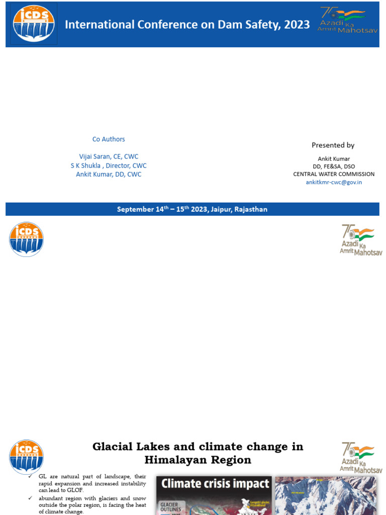 GLOF Risks in Chenab Basin Study | PDF | Glacier | Lake