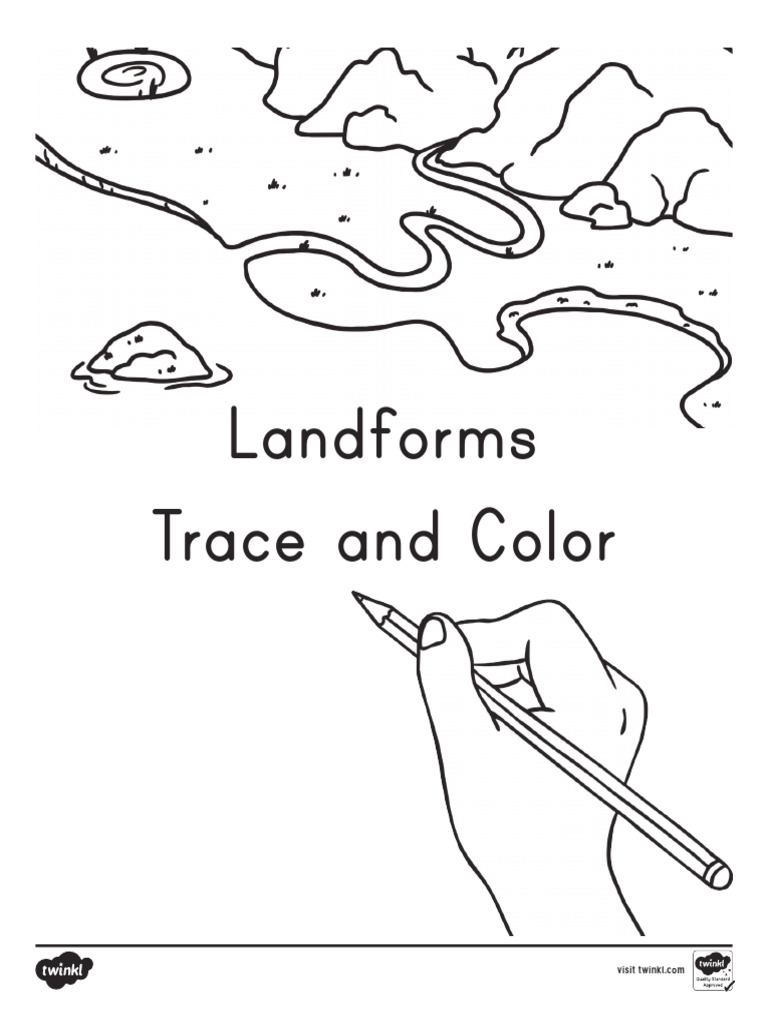 Landforms Cokoring Pages 2 | PDF