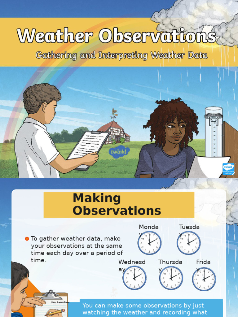 Weather Observations | PDF | Weather | Rain