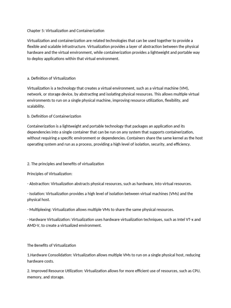 Operating System 2 Chapter 5 Final | PDF | Virtual Machine | Virtualization