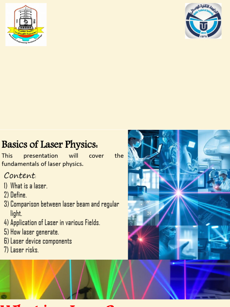 Basics of LASER Physics | PDF | Laser | Light
