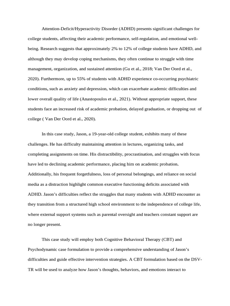 Case Conceptualization and Evidence-Based CBT Interventions | PDF | Cognitive Behavioral Therapy ...