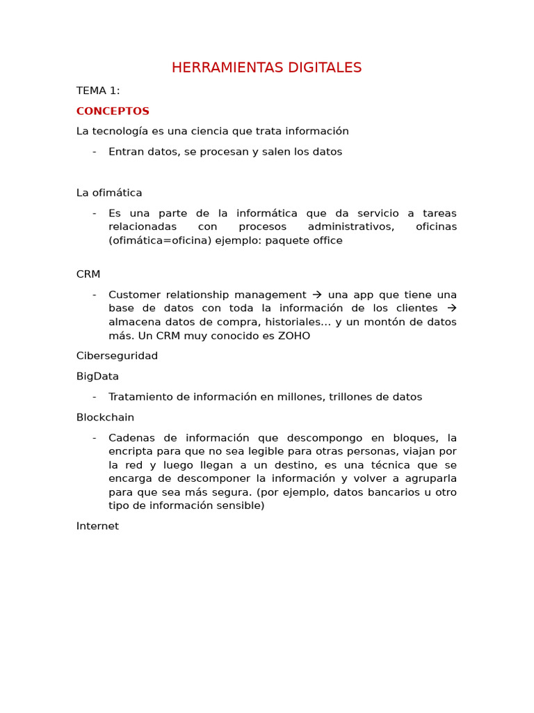 HERRAMIENTAS DIGITALES | PDF