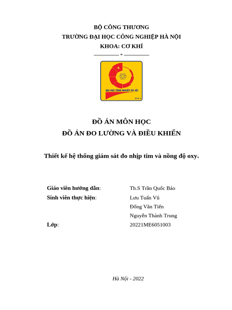 (123doc) - Do-An-Thiet-Ke-He-Thong-Do-Nhip-Tim-Va-Nong-Do-Oxy-Co-Tich-Hop-Iot | PDF