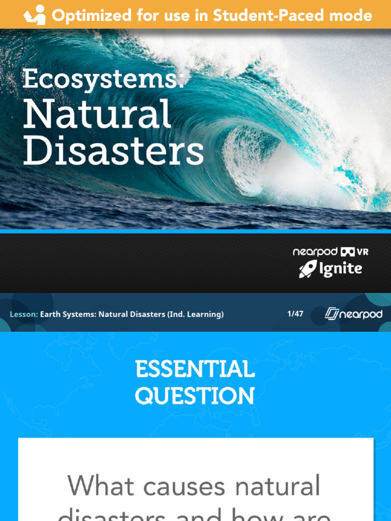 Earth Systems: Natural Disasters Lesson | PDF | Natural Disasters ...