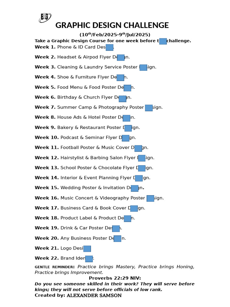 GRAPHIC DESIGN CHALLENGE | PDF