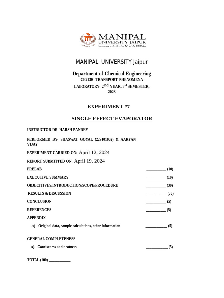 Shaswat Goyal Lab2 Report 7 | PDF | Heat Transfer | Heat