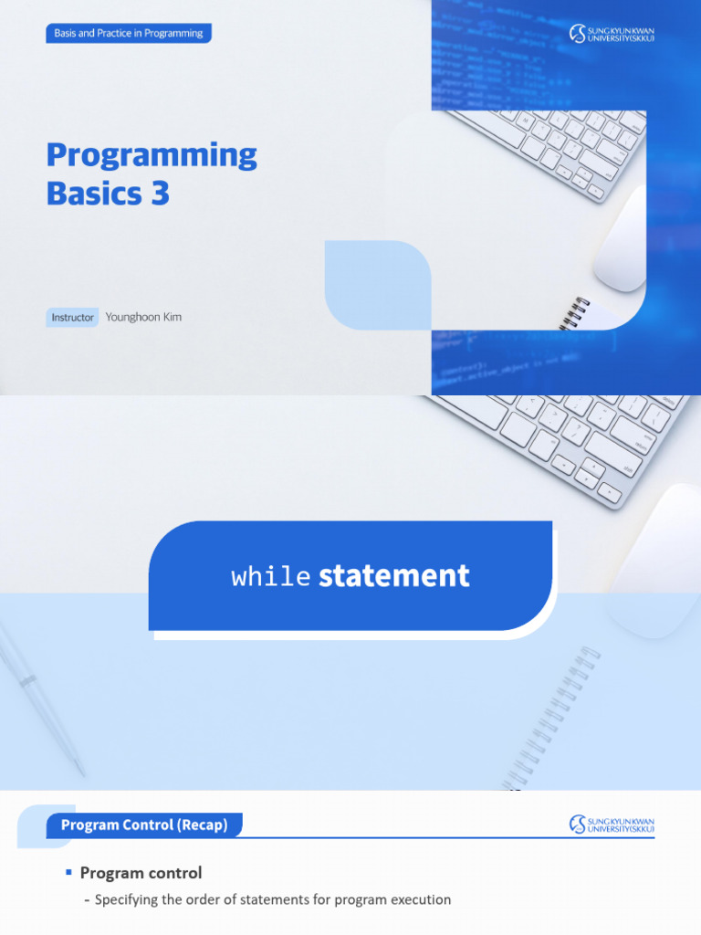 [Week 4] Programming Basics 3 | PDF | Control Flow | Programming Paradigms