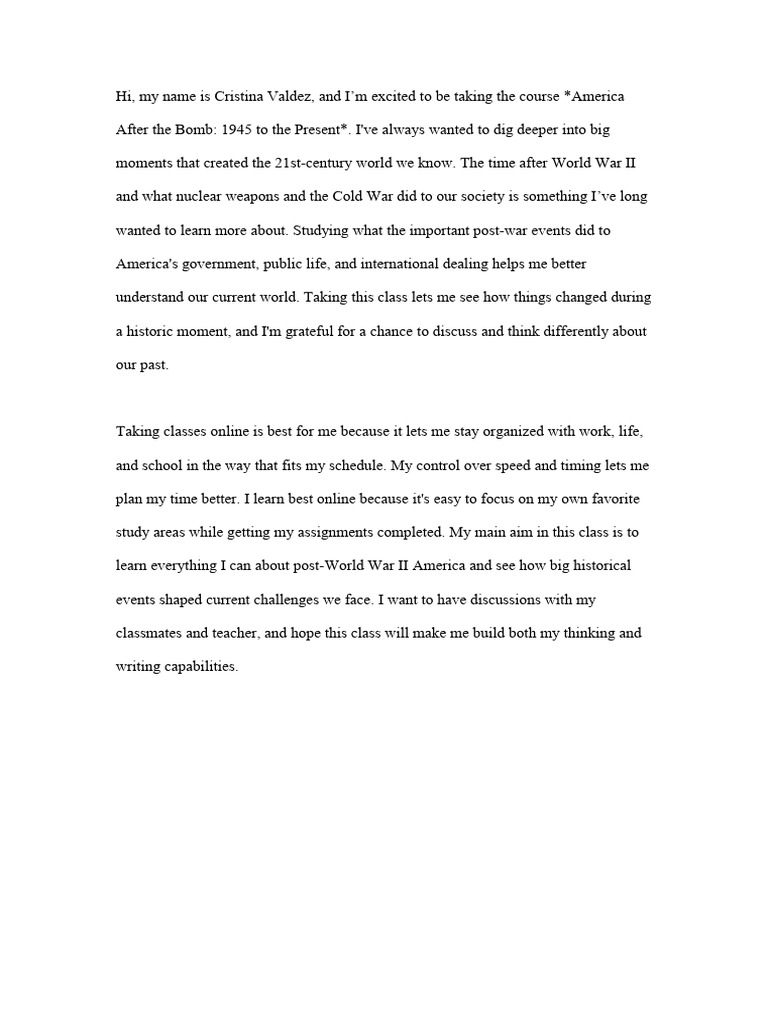 self introduction (1) | PDF