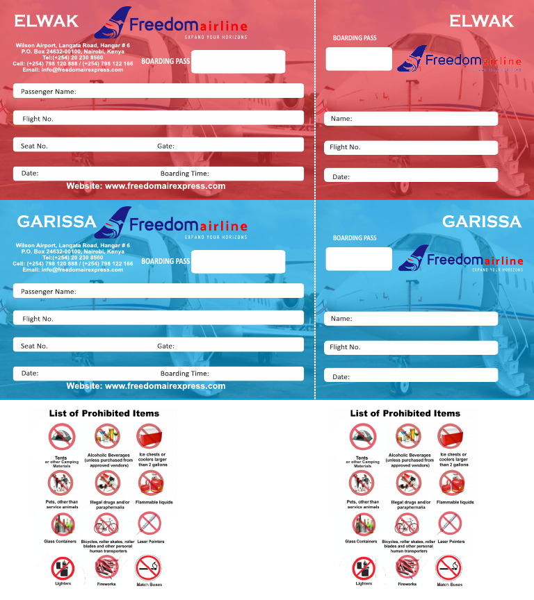 Boarding Pass Details Template | PDF
