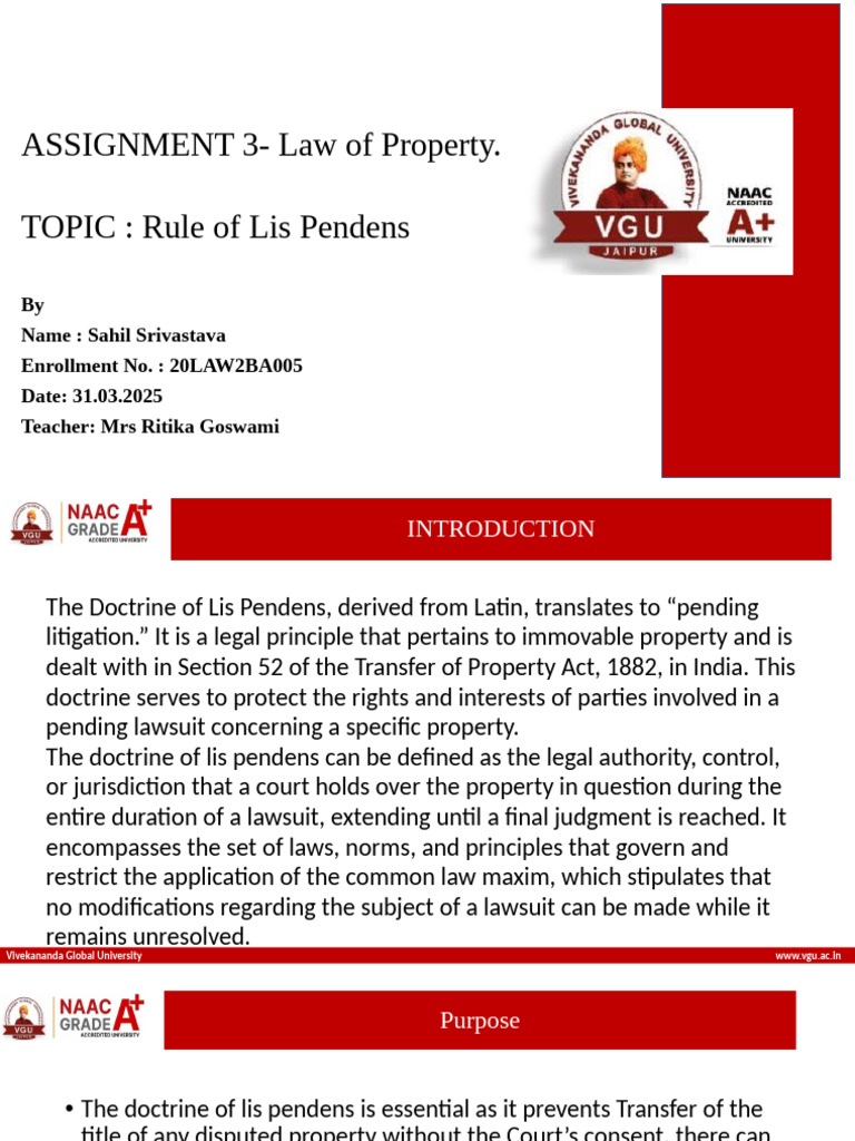 Sahil Srivastava Assignment 3 Property Law | PDF | Lawsuit | Property