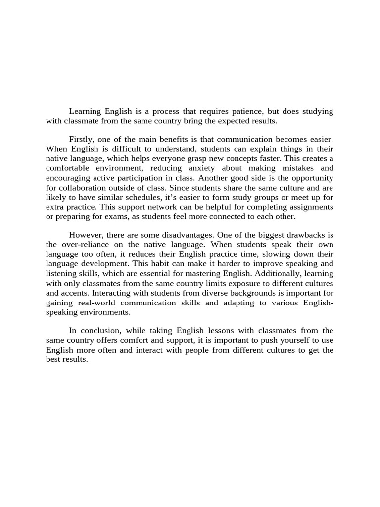 Learning English | PDF