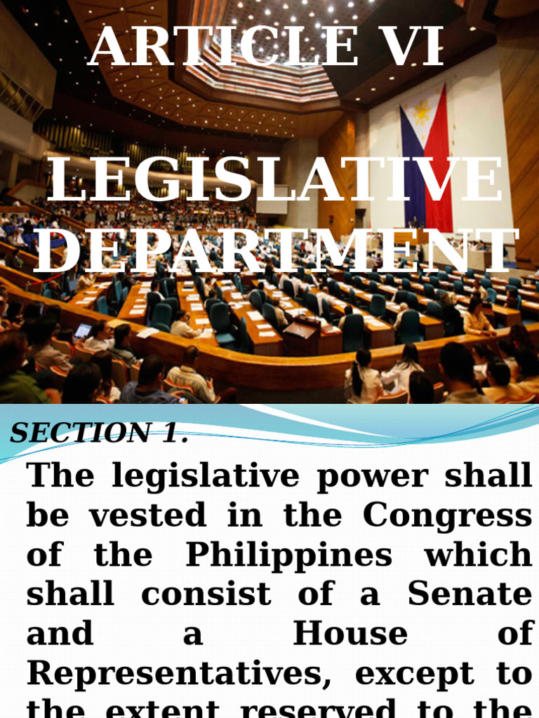 Article Vi Legislative Departmentmidterm | PDF | United States House Of ...