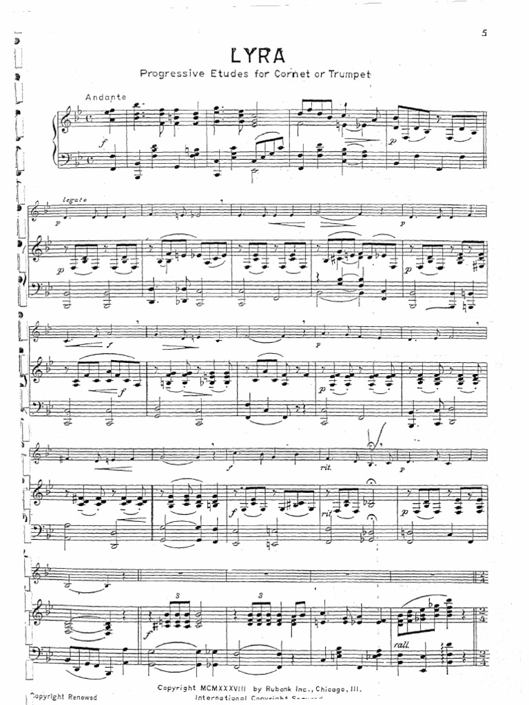 Lyra - H.A Vandercoock - PIANO | PDF