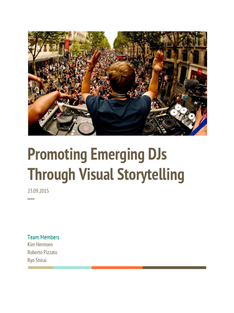 Promoting Emerging DJs Through Visual Storytelling | PDF | Brand | Narrative