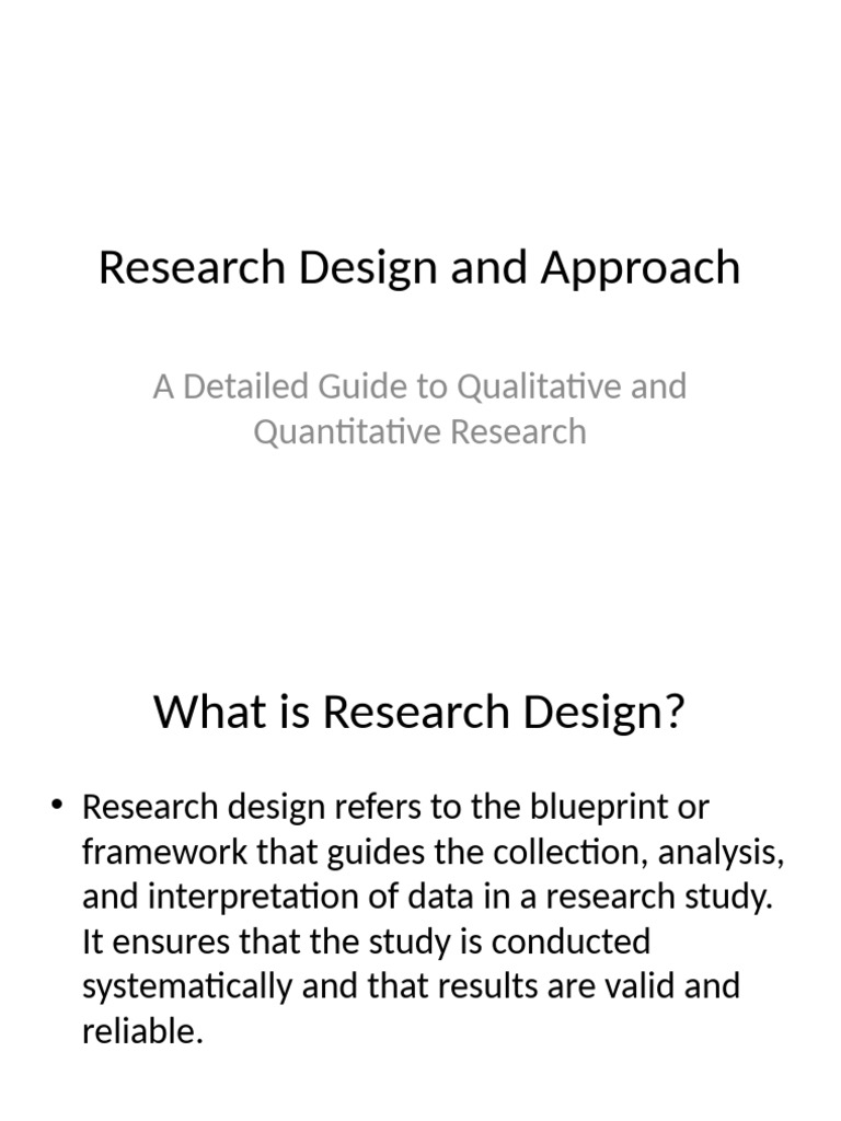 Research Design: Qualitative vs Quantitative | PDF | Quantitative ...