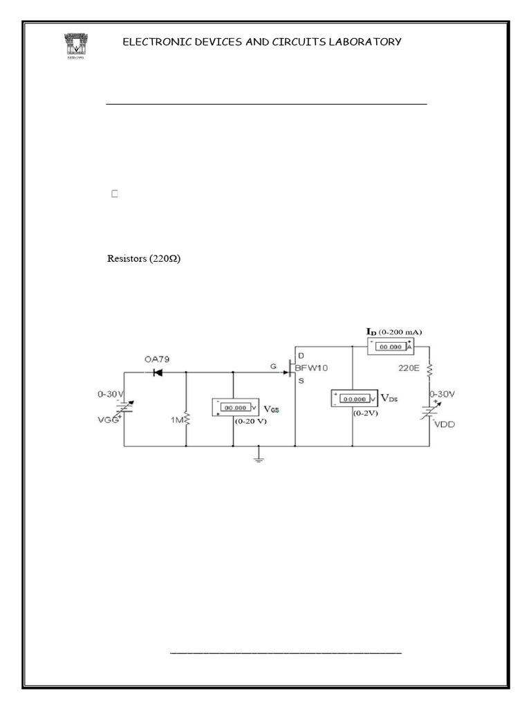 FET and MOSFET Characteristics | PDF | Field Effect Transistor | Mosfet