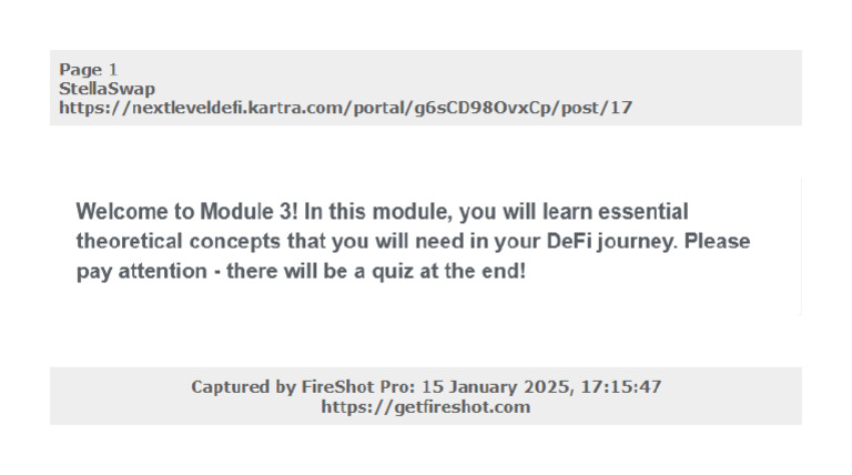 01-Module 3 Overview | PDF