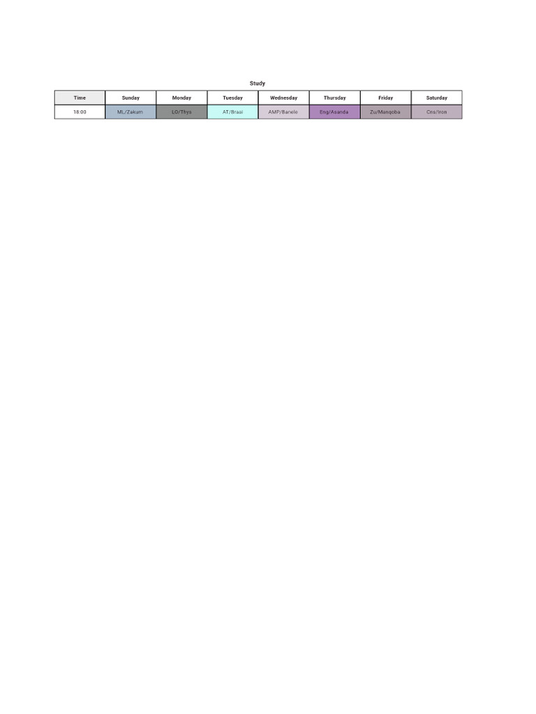 Effective Study Time Table Guide | PDF
