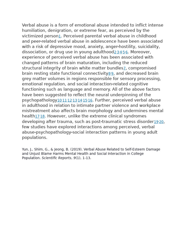 Verbal Abuse Is A Form of Emotional Abuse Intended To Inflict Intense ...