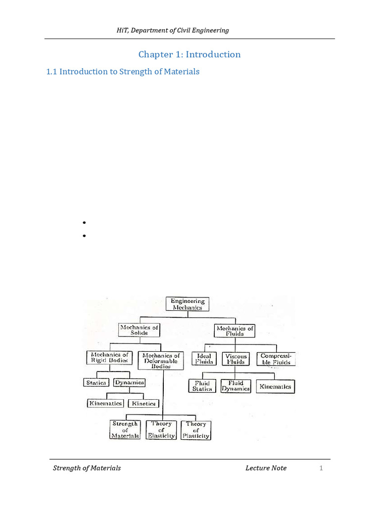 Strength of Materials Handout | PDF | Stress (Mechanics) | Ductility