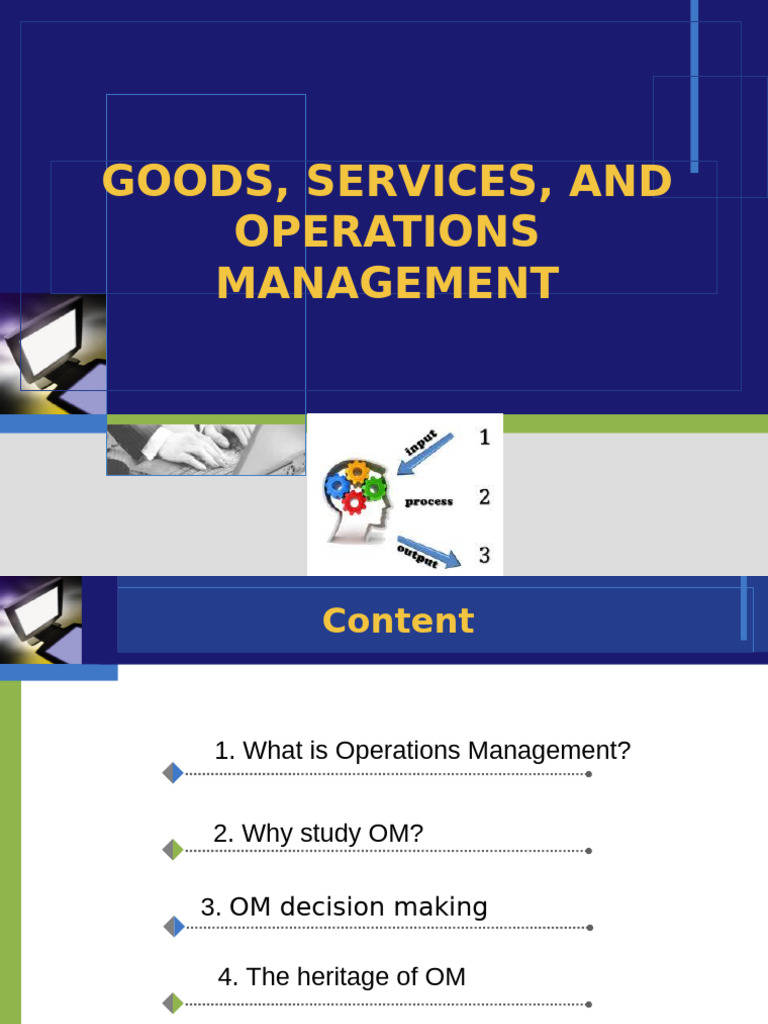 Understanding Operations Management | PDF | Operations Management | Goods