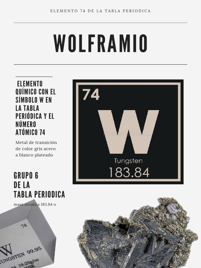 Masa Atómica del Wolframio (W) | PDF