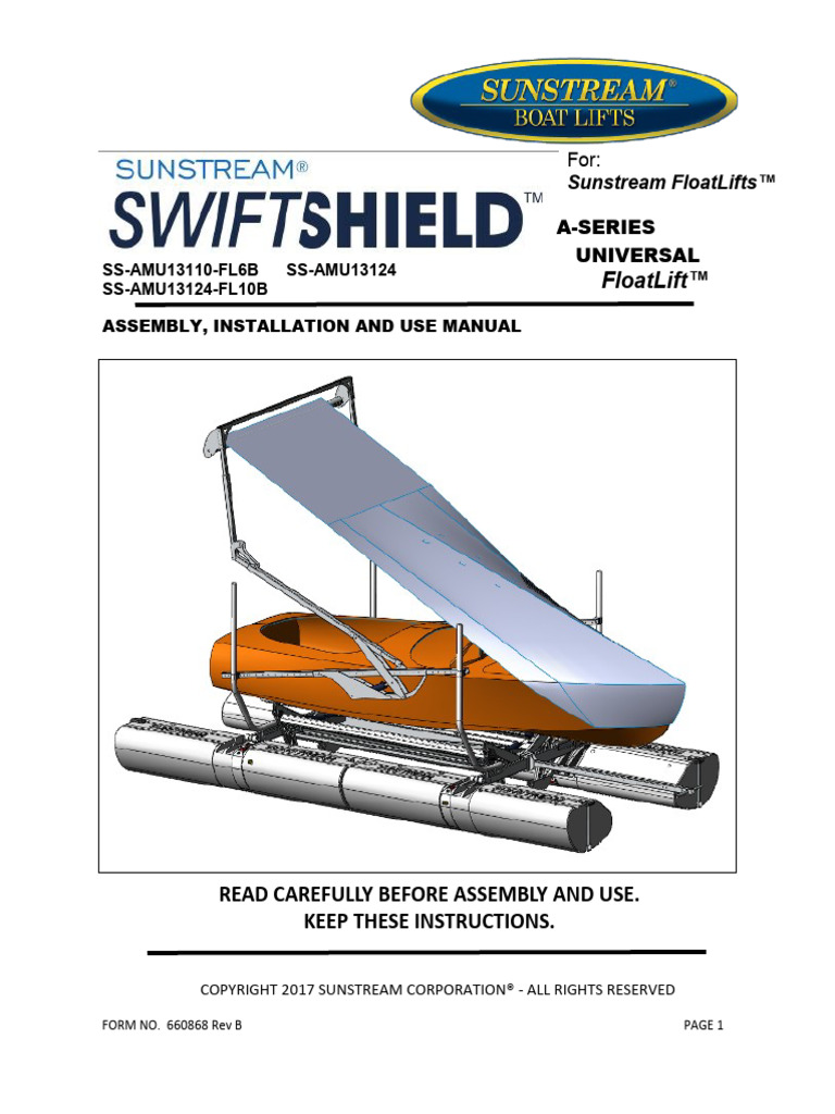 SwiftShield A Manual Universal For FloatLift | PDF | Nut (Hardware) | Elevator