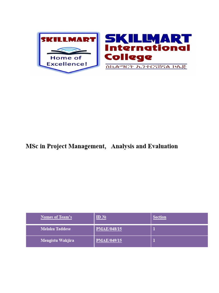 Project Field Work Report Final | PDF | Wash | Evaluation