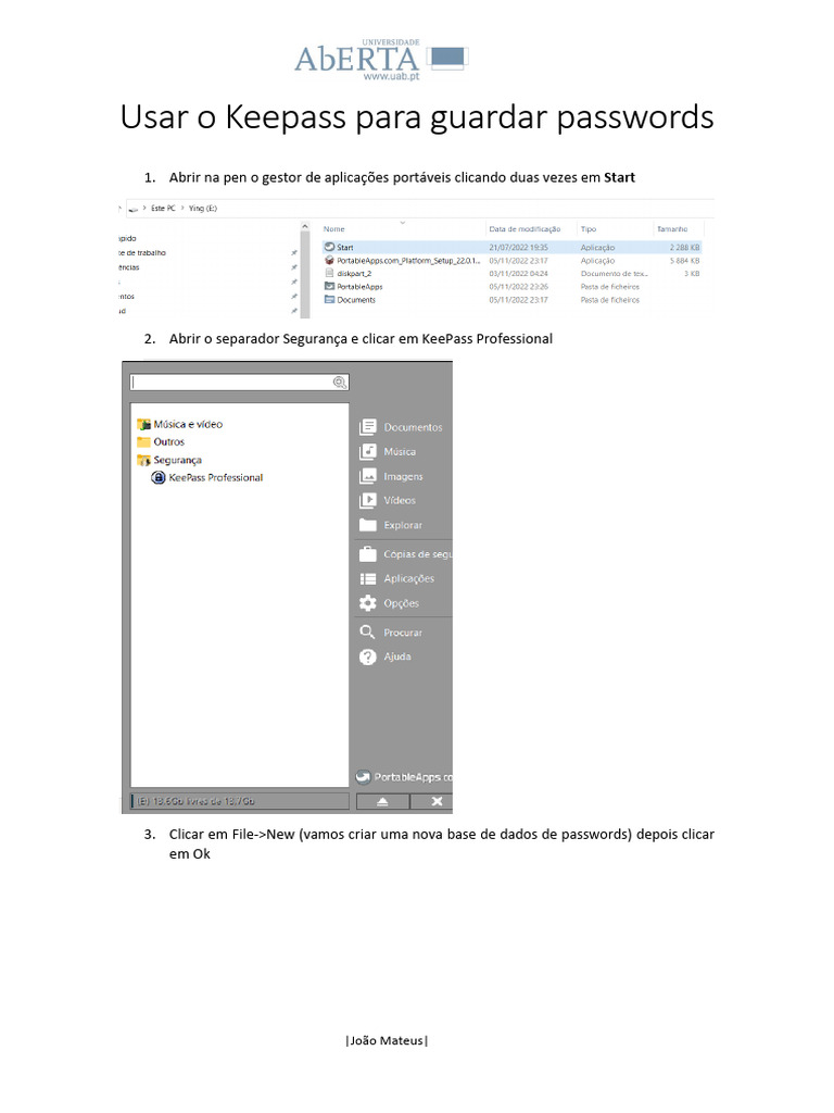 Keepass Guardar Passwords | PDF | Senha | Programas