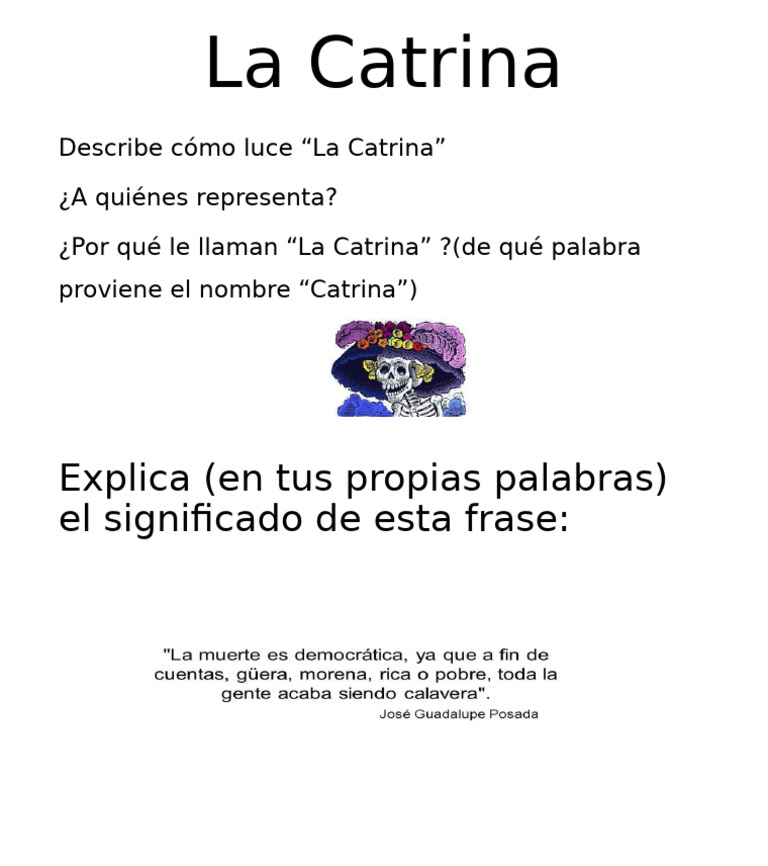 La Catrina | PDF