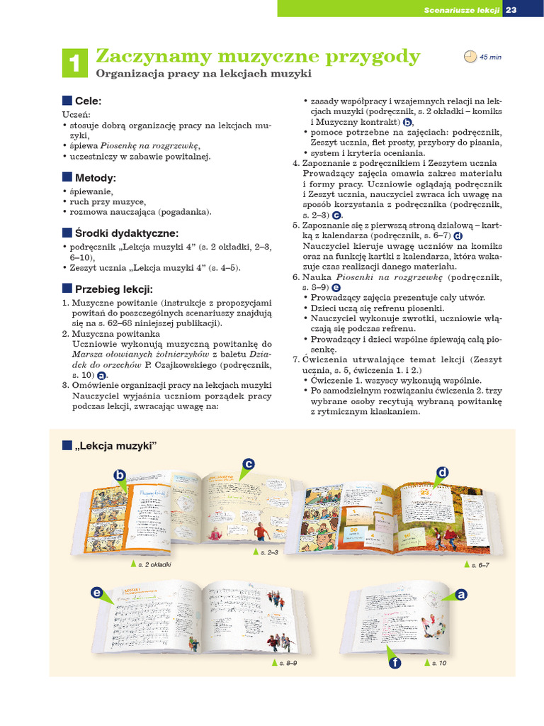 Lekcja Muzyki Scenariusze Lekcji | PDF