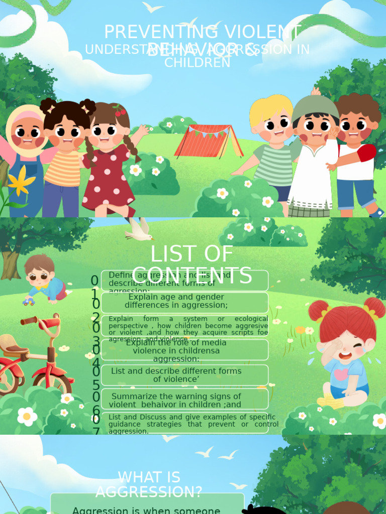 Preventing VIOLENT Behavior & | PDF | Aggression | Violence