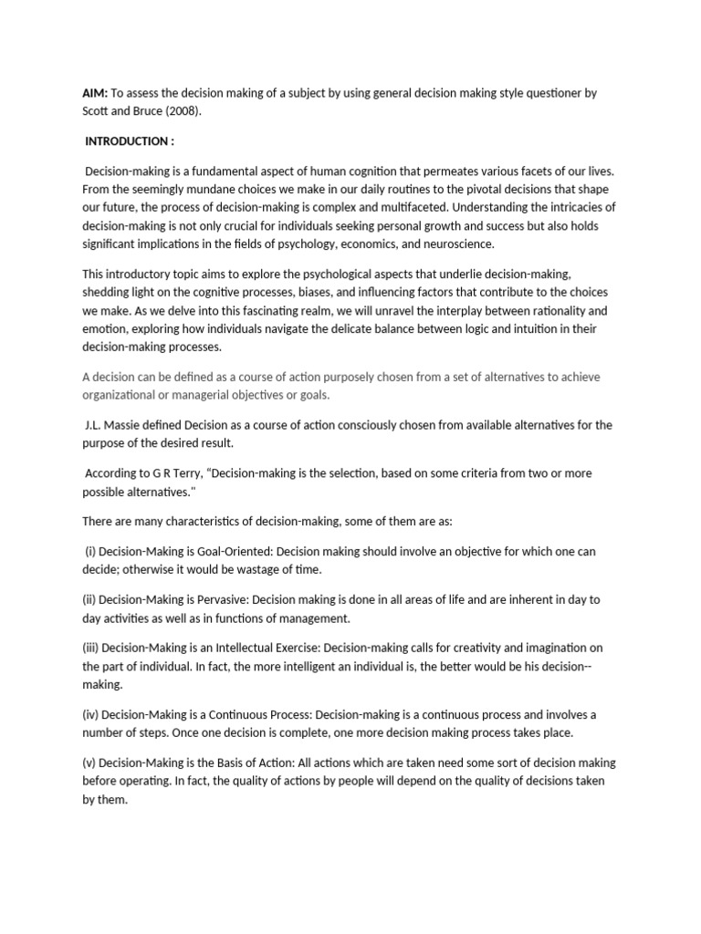 Practical Decision Making | PDF | Decision Making | Heuristic