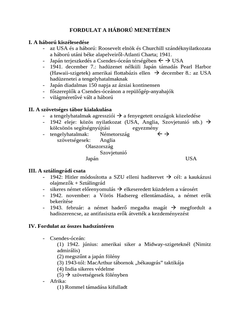 2.fordulat A VH Menetében | PDF