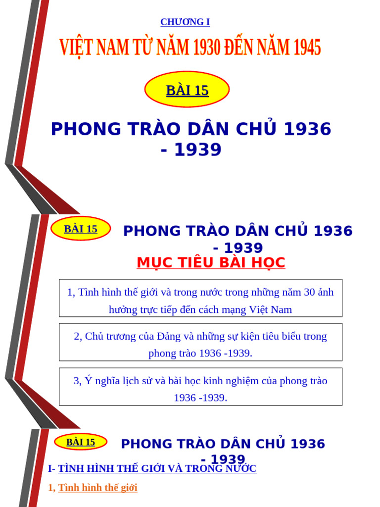 Bài 15 PT Dan Chu 1936-1939 | PDF