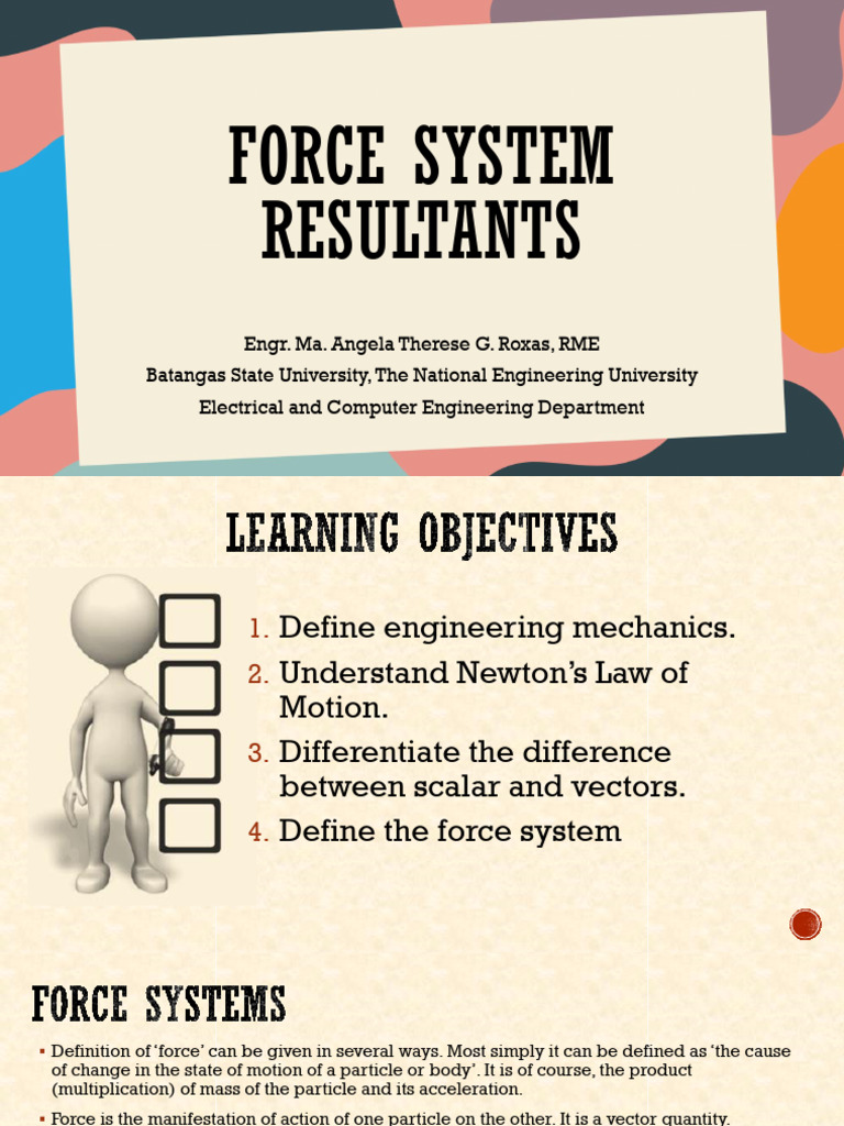 3 Force System Resultants | PDF | Force | Euclidean Vector
