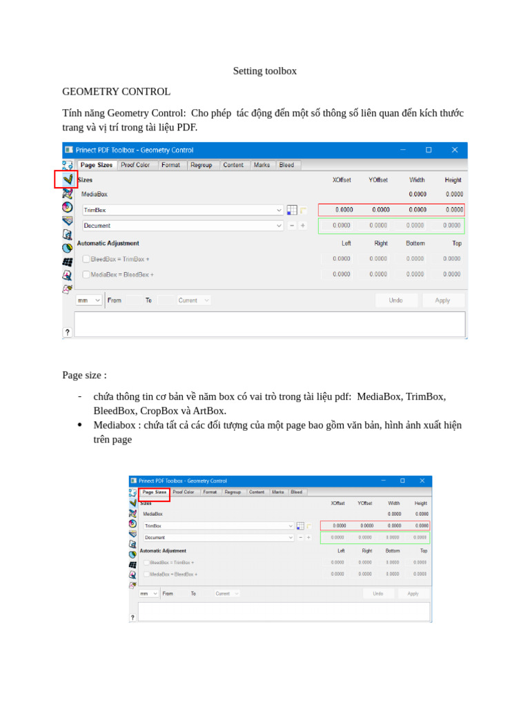 Setting Toolbox | PDF