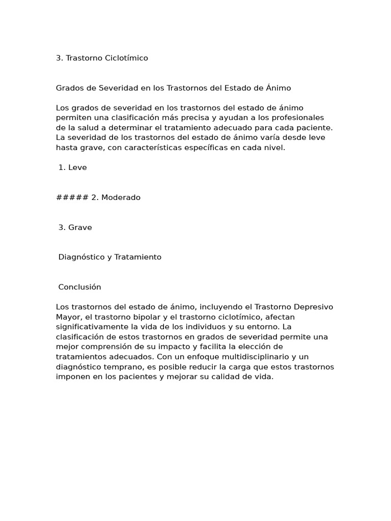 TDEA | PDF | Trastorno depresivo mayor | Depresión (estado de ánimo)