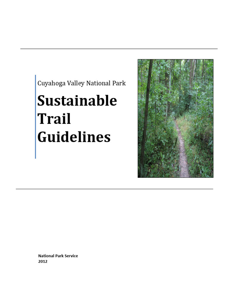 CUVA Trail Management Plan Sustainable Trail Guidelines Final | PDF ...