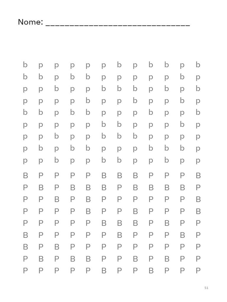 Dislexia Visual - B e P | PDF