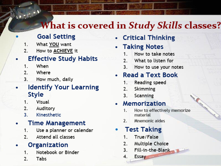 Essential Study Skills for Success | PDF