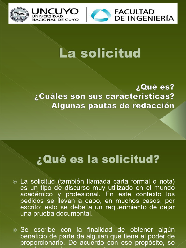 La Solicitud para Plataforma1 | PDF