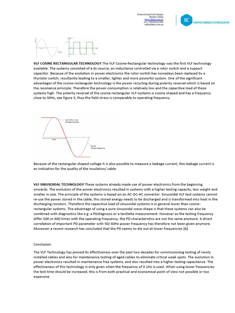 VLF COSINE RECTANGULAR TECHNOLOGY The VLF Cosine Sinusoidal | PDF ...