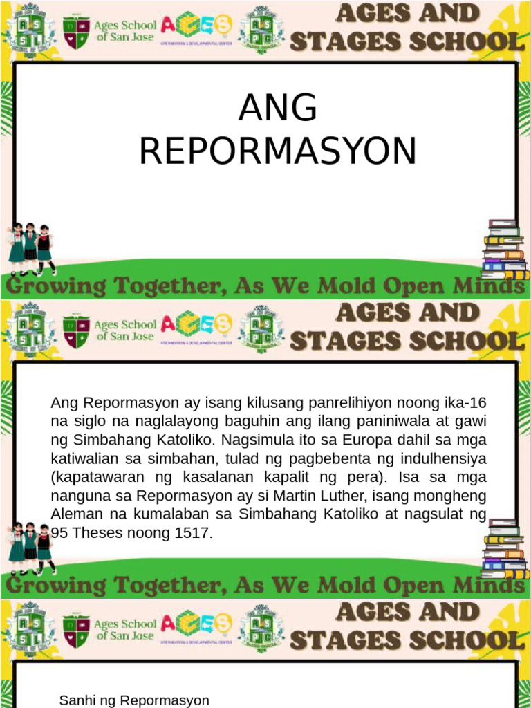 WEEK1_ ANG REPORMASYON | PDF