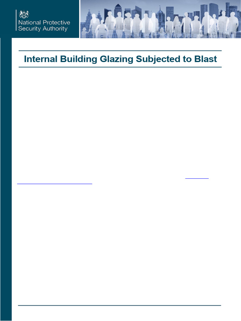 Npsa Internal Building Glazing Subjected To Blast | PDF | Building ...